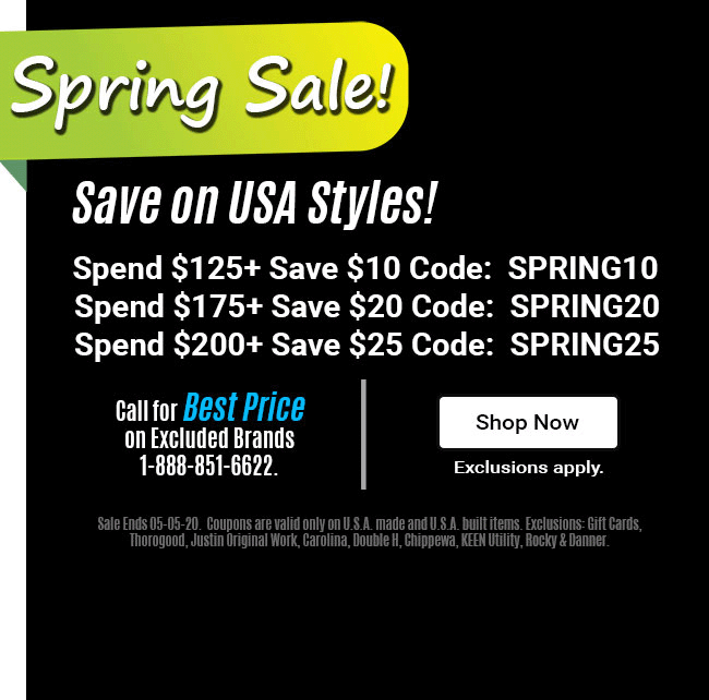 MidwestBoots.com: Spring Sale